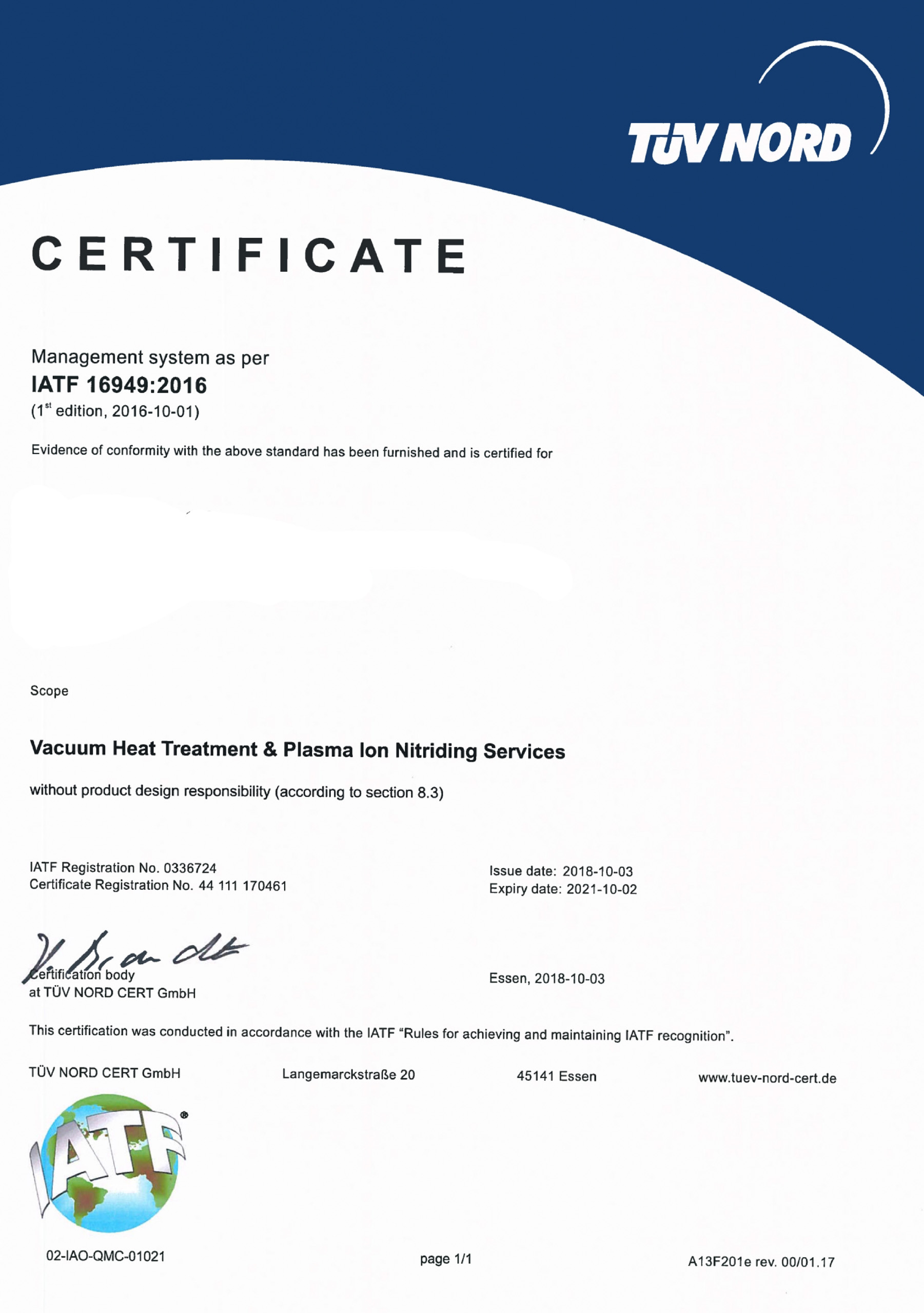 LAB & CERTIFICATE - Bhat Metals